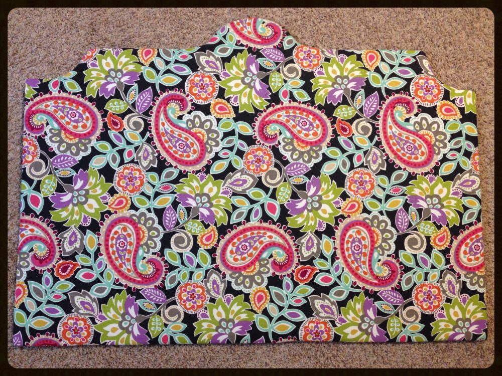 DIY Cardboard Headboard - Just Be Slower