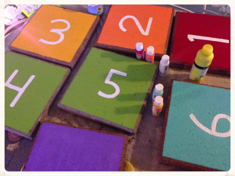 Homemade Hopscotch - Just Be Slower